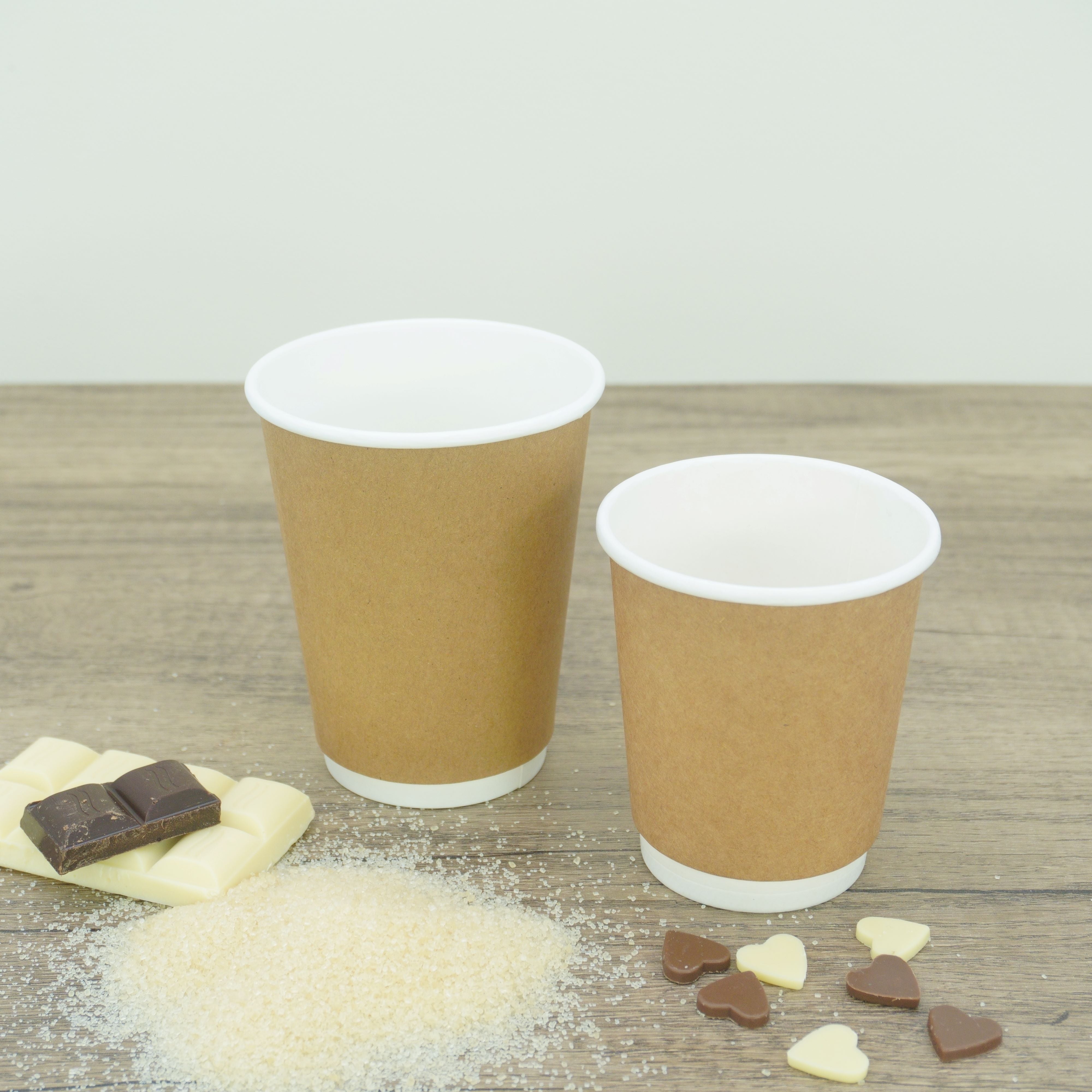 NEW! 8oz Kraft Double Wall Paper Cups – Inn Supplies